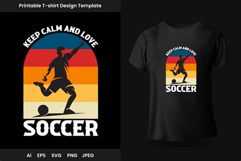 Soccer Day T Shirt Design Template Graphic By Legoonpixel Creative Fabrica