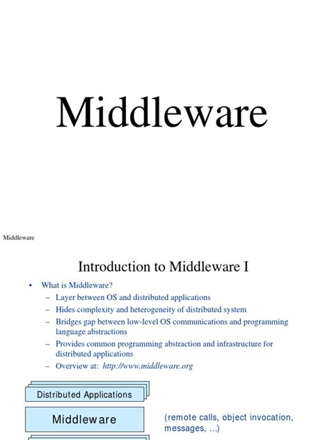 middleware pdf common object request broker architecture message