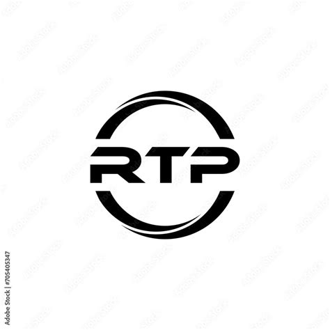 Rtp Letter Logo Design With White Background In Illustrator Cube Logo