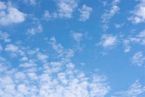 Small Fluffy Clouds On The Blue Sky Stock Image Image Of Wallpaper