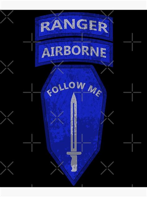 Follow Me Ranger Airborne 2761 Poster For Sale By Rare Militia