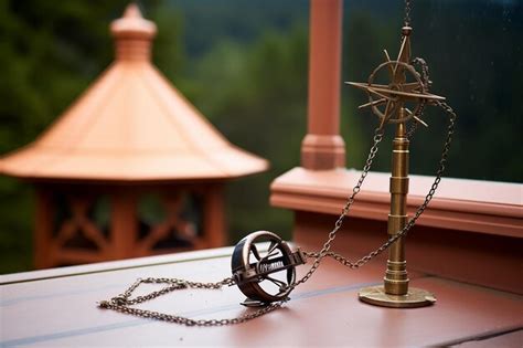 premium photo rosary suspended near a miniature astronomical model