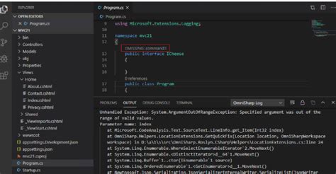 Razor Vscode Code Lens Doesnt Work In 2x Projects · Issue 18214 · Dotnetaspnetcore · Github