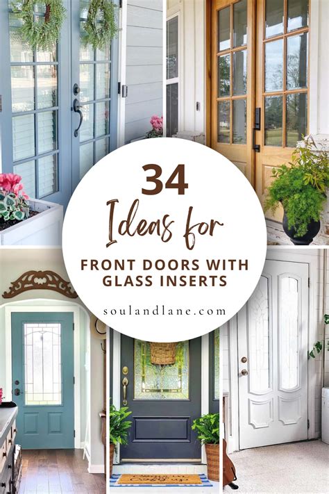 34 Front Doors With Glass Inserts For Added Sophistication