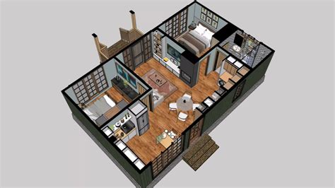 60 Sqm Cute And Comfortable Tiny House Life Tiny House