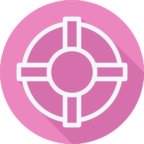 Lifesaver Cursor Creative Flat Circular Icon