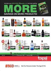 Tops At Spar Specials At Tops At Spar