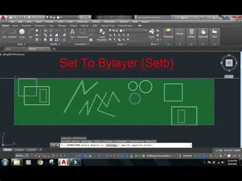 SetBylayer Command In AutoCAD In Hindi YouTube