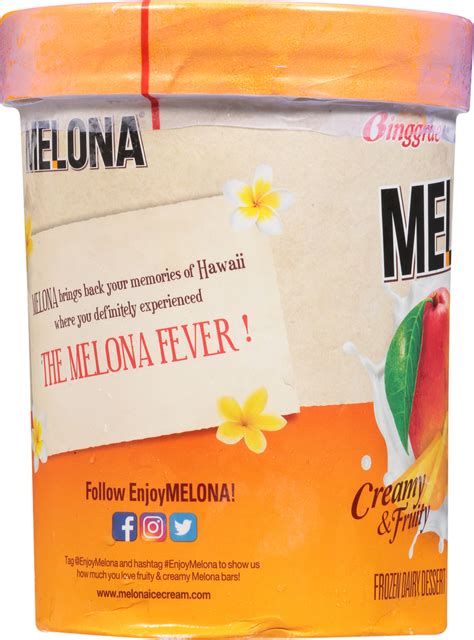 Melona Frozen Dairy Dessert Mango Planogram Left