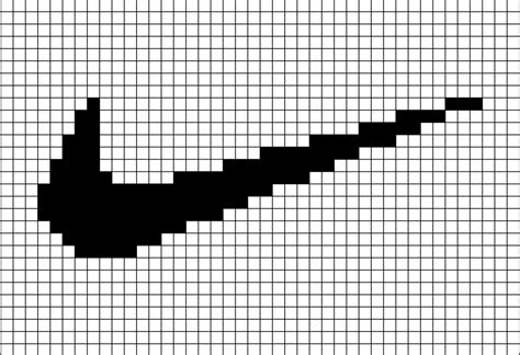 Nike Logo Pixel Art Easy Pixel Art Pixel Art Pixel Art Characters