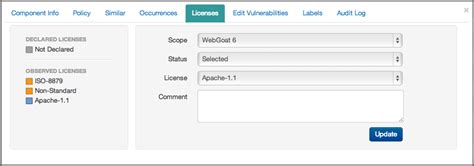 A User Guide To Reports In Sonatype Clm 44 Editing License Status And Information