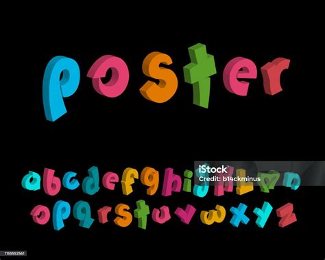 양식에 일치 시키는 장난 알파벳의 3d 벡터 3차원 형태에 대한 스톡 벡터 아트 및 기타 이미지 3차원 형태 거리 예술 고딕 양식 Istock