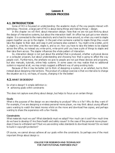 Midterm Lesson 4 Design Process | PDF | Usability | Software Prototyping