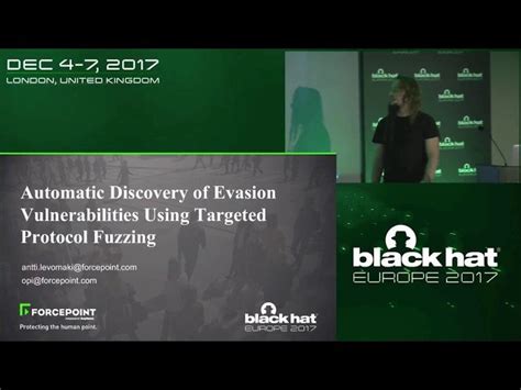 Black Hat Talk Automatic Discovery Of Evasion Vulnerabilities Using Targeted Protocol Fuzzing