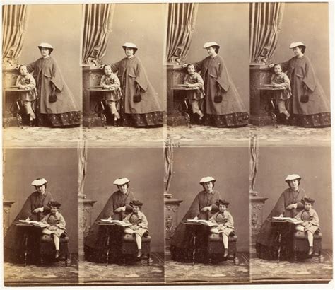 Mme Madeleine Brohan Et Son Fils En Huit Poses Ensemble André