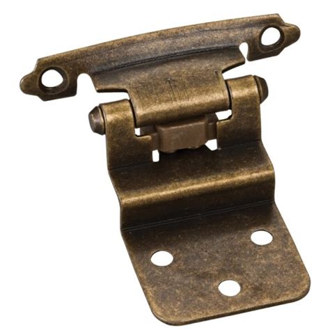 Flush Mount Hinge Antique Brass