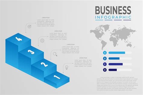 Premium Vector Infographic Template For Presentations And Features Data Visualization Includes