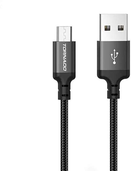 Кабель зарядки Tornado Tx4 Usb To Micro Usb 2 4a 1m для заряджання портативних пристроїв та