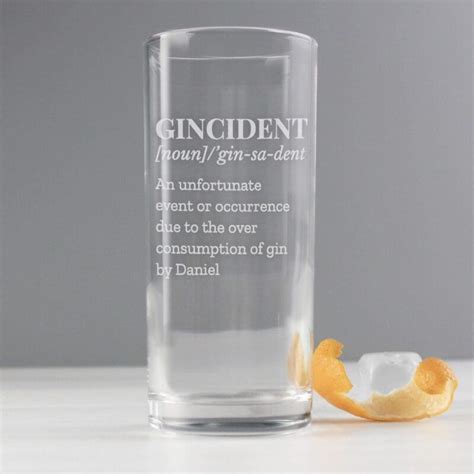 Personalised Gin Oclock Tumbler Bubble Glass Foryouie