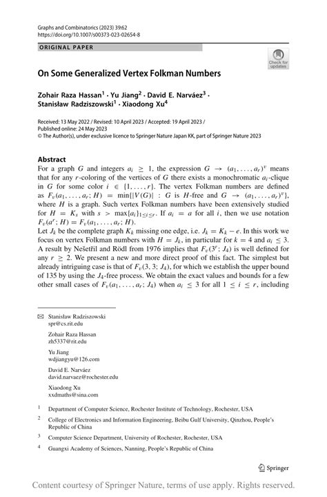 On Some Generalized Vertex Folkman Numbers Request Pdf