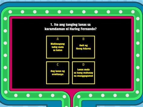 Mga Tauhan Ng Ibong Adarna Gameshow Quiz Mga Tauhan Ng Ibong Adarna Gameshow Quiz
