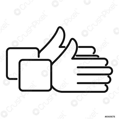 Two Hands Clapping Showing Appreciation Stock Vector 6969878 Crushpixel