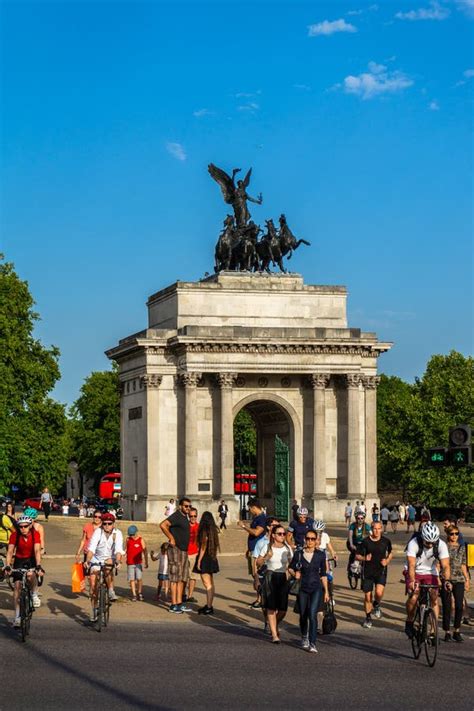 Wellington Bogendenkmal Zu Herzog In London England Gro Britannien