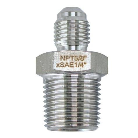 Male Npt To Male Sae Adapter Multiple Sizes Stainless Steel 304 Shophfs