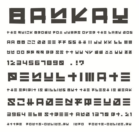 Bankay font