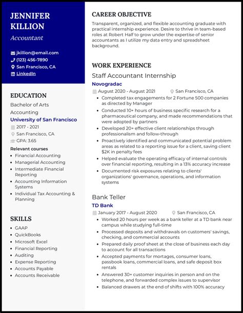 5 Entry Level Accountant Resume Examples For 2024