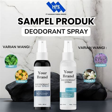 Jual Sampel Produk Maklon Deodoran Spray Tawas Shopee Indonesia