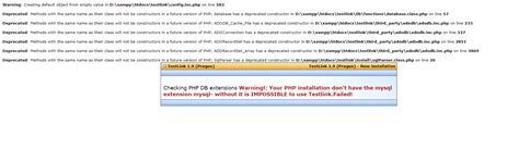 Xampp Mysql Not Found In Testlink Installation Stack Overflow