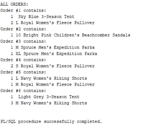 solved utilizing pl sql produce the following from the