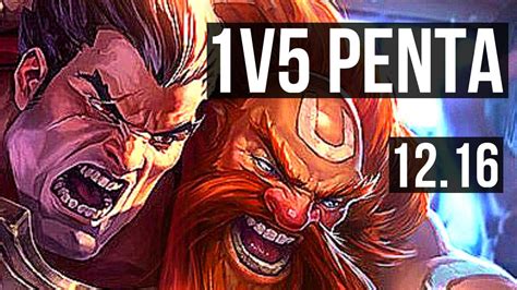 DARIUS Vs GRAGAS TOP 1v5 Penta 71 Winrate 7 Solo Kills