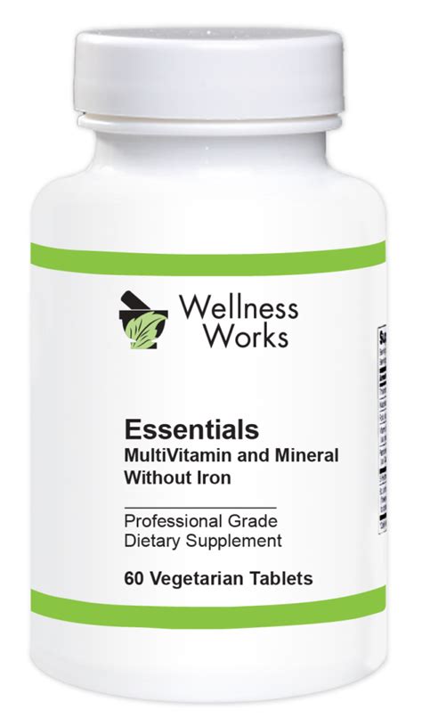 Essentials Multivitamins And Minerals Without Iron Greenleaf Apothecary
