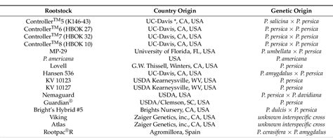 Table 1 From Optimizing Peach Tree Canopy Architecture For Efficient Light Use Increased