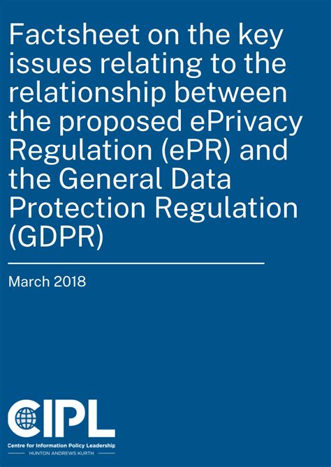 Gdpr Implementation Centre For Information Policy Leadership