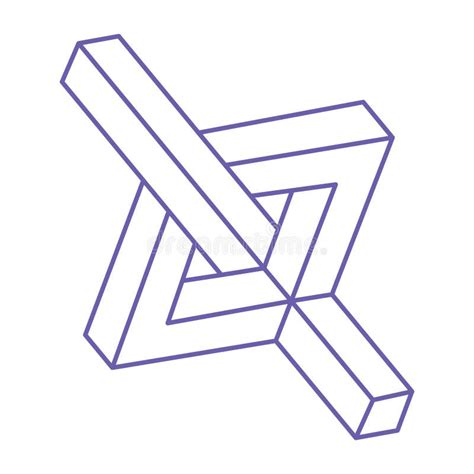 Illusion Shapes 3d Geometry Optical Illusion Figure Sacred Geometry Logo Vector