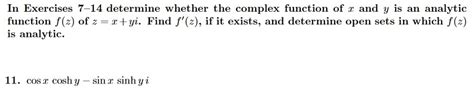 Solved In Exercises Determine Whether The Complex Chegg