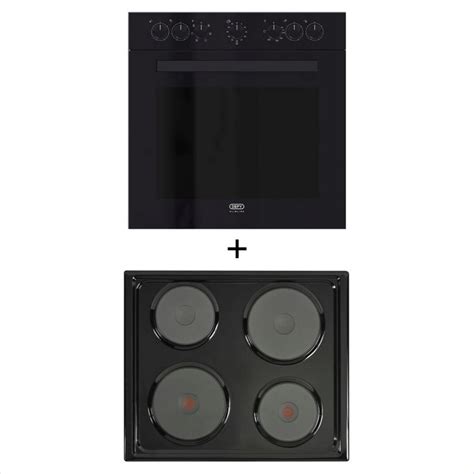 Defy 60cm Oven And 4 Plate Electric Hob Box Set Dcb822 Bargains