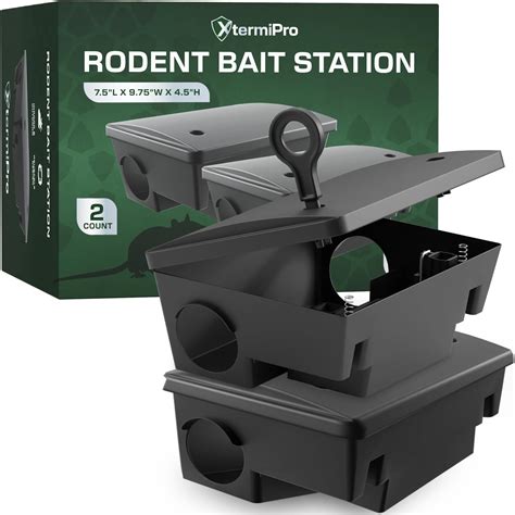 Xtermipro Rat And Mouse Bait Station 2 Pack Rat Bait