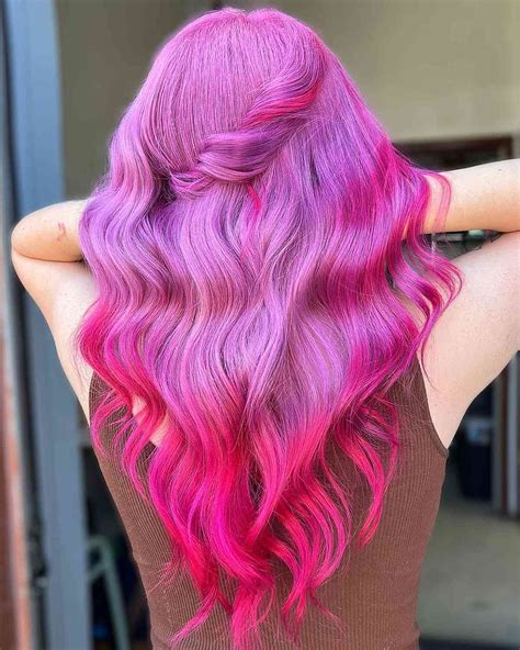 Pink Dip Dyed Hair