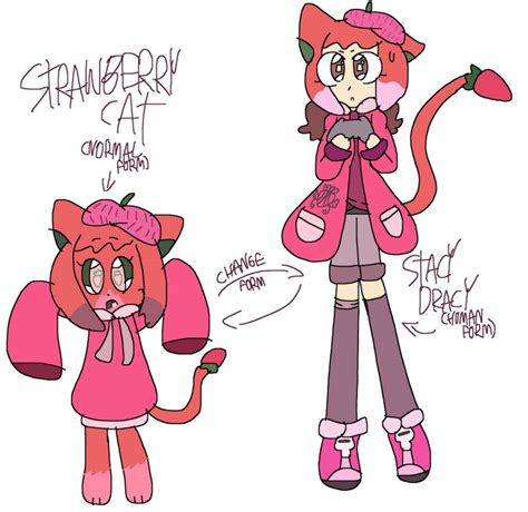 Ttw Octpowfcgc Oc Strawberry Catstacy Dracy By Teslafurry On Deviantart
