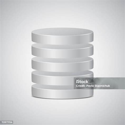 Database Besar Server Teknologi Penyimpanan Data Vektor Stok Ilustrasi