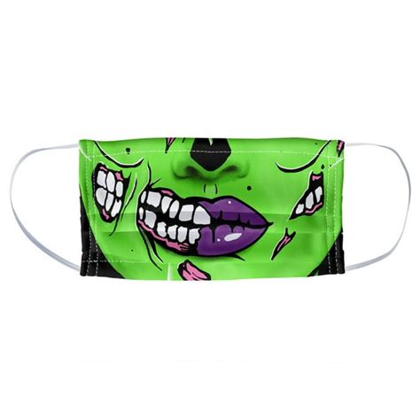 Popfunk Pop Zombie 1 Ply Reusable Face Mask Covering Unisex