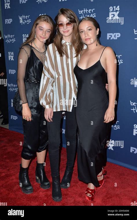 Odessa Adlon Rocky Adlon And Gideon Adlon Attend The Premiere Of Fxs