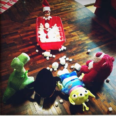 Elf On The Shelf Snowball Fight With Friends Christmas Time