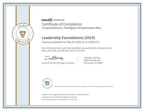 Nodagala Venkateswara Rao On Linkedin Certificate Of Completion