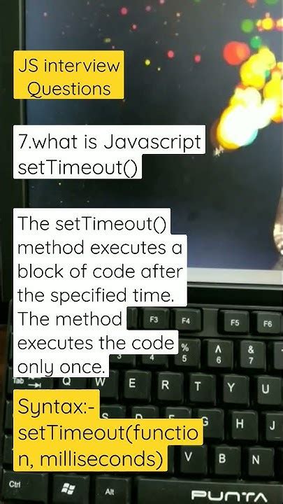 Javascriptinterview 7 Settimeout Youtube