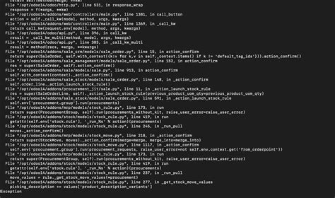 When Production Description Empty Then Quote Confirm Giving Error · Issue 64970 · Odooodoo